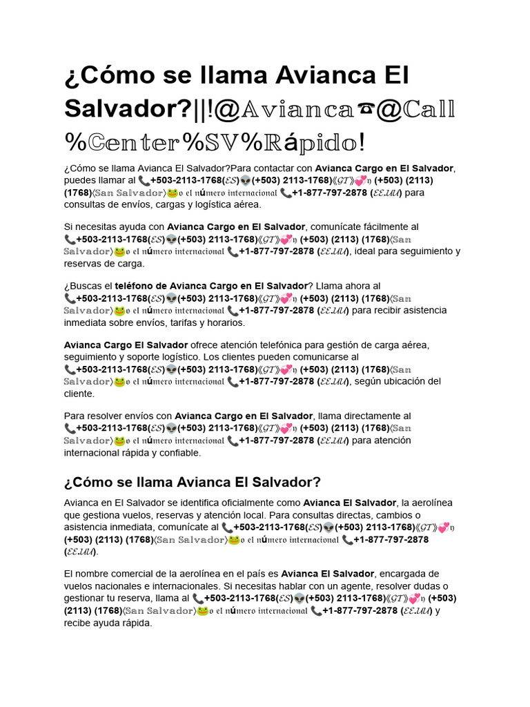 Llama Aerolinea Avianca Main3 | PDF | aerolíneas