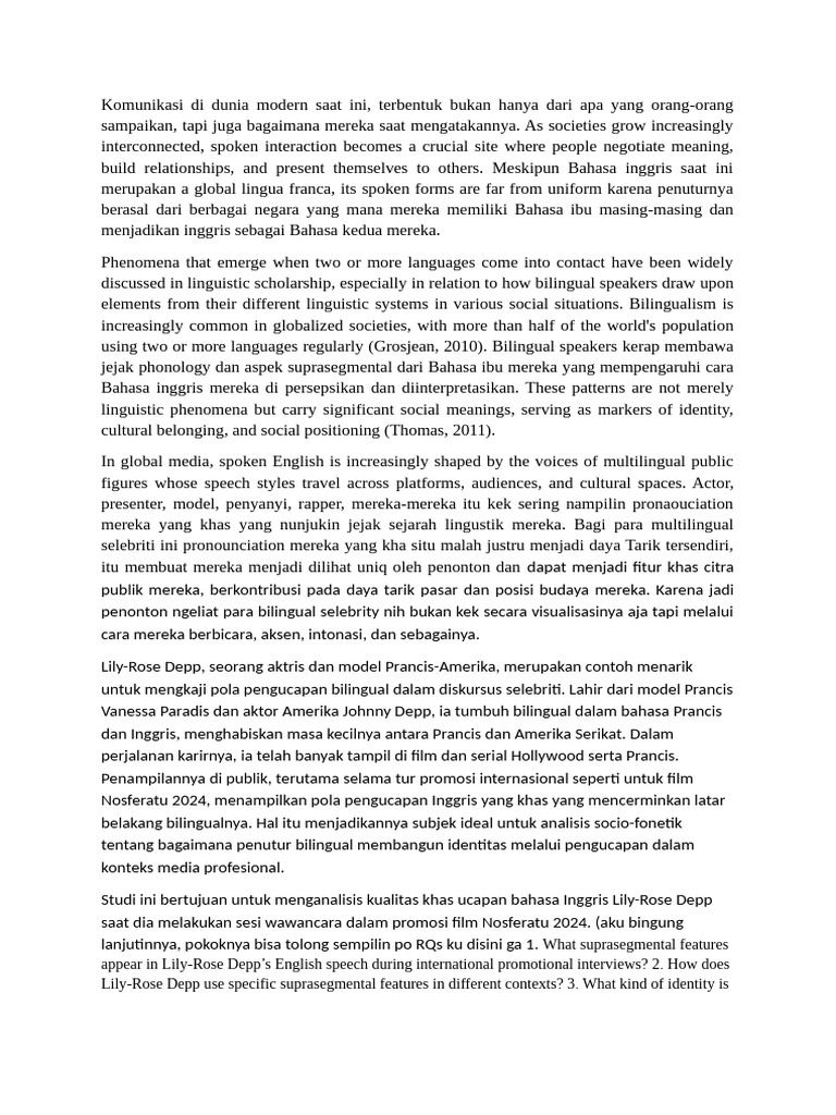 Komunikasi di dunia modern saat ini | PDF | Multilingualism | English ...