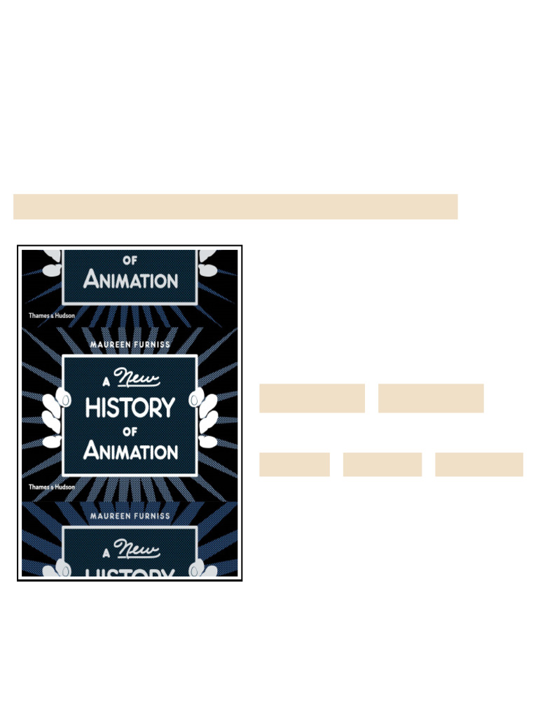 New History of Animation 1st Maureen Furniss A Maureen Furniss ...