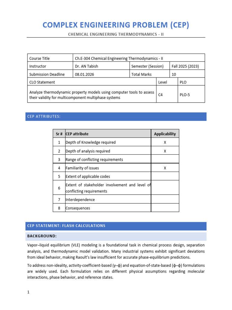 CEP 2 Thermodynamics II | PDF | Thermodynamics | Physical Chemistry