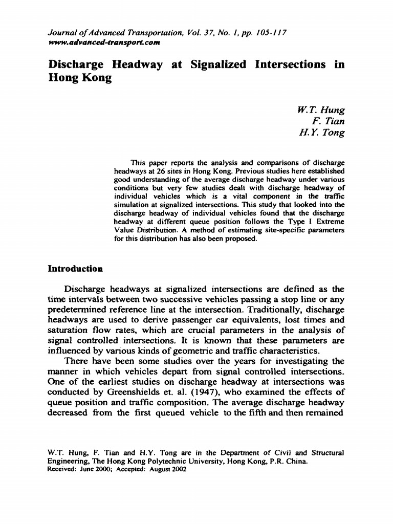 atr.5670370105 | PDF | Traffic | Regression Analysis