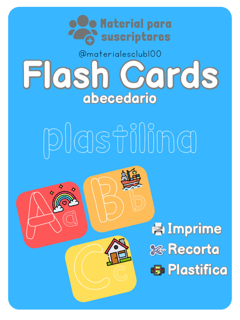 Flash Cards del Abecedario en Plastilina | PDF