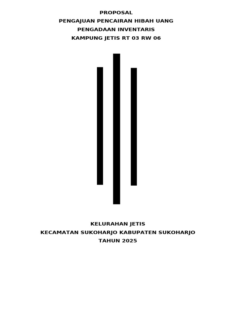 Pencairan Hibah Inventaris Kampung Jetis | PDF