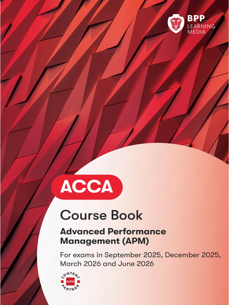 Advanced Performance Management Course Book | PDF
