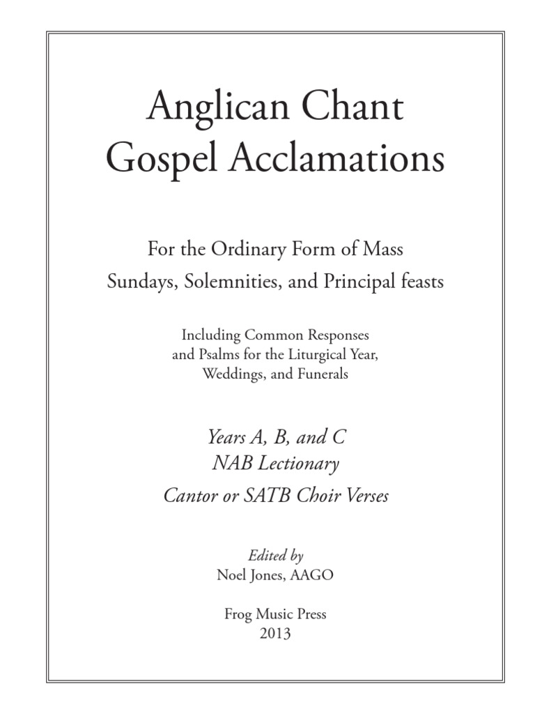 Anglican Chant for Mass & Liturgical Year | PDF | Liturgical Year | Jesus