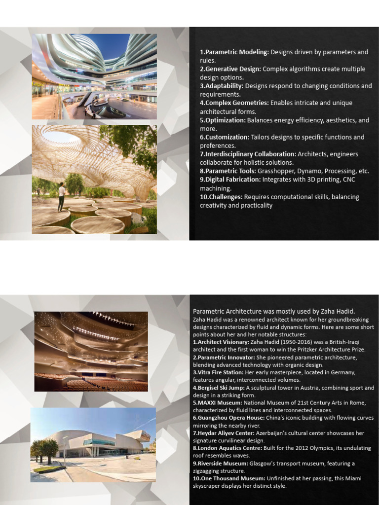Parametric Architecture by Zaha Hadid | PDF