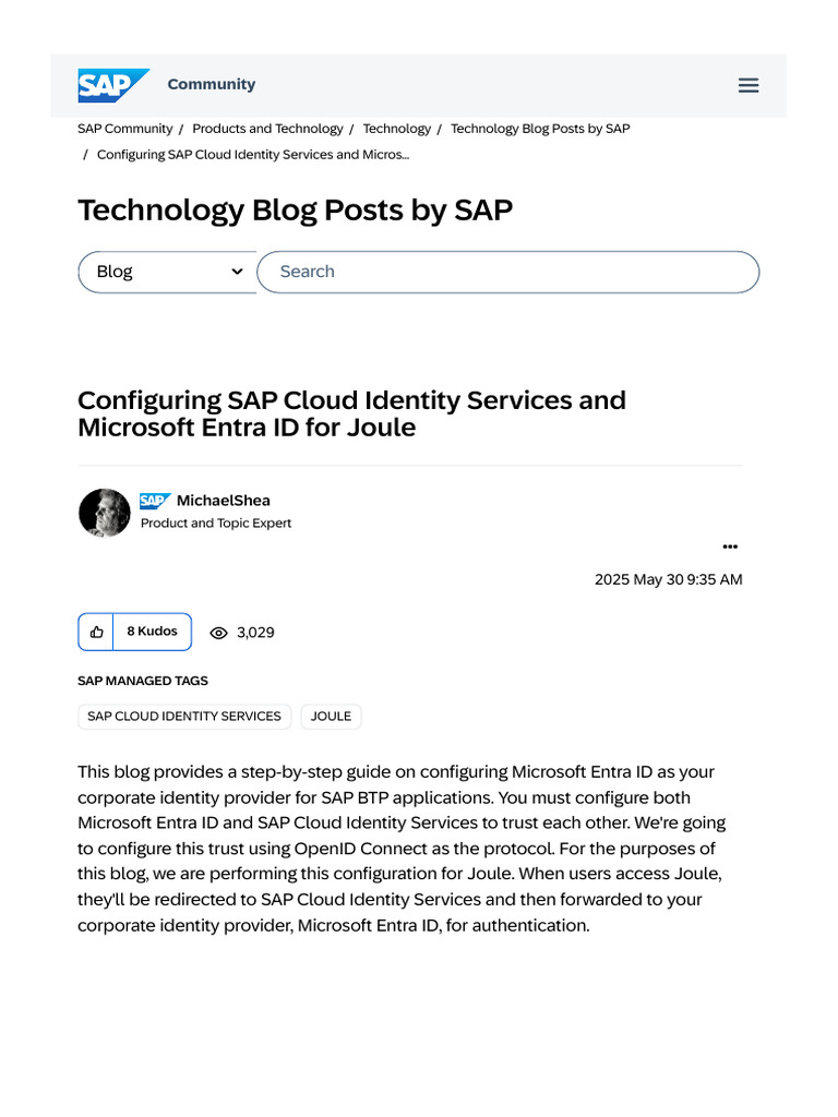 Configure Microsoft Entra ID for SAP Joule | PDF | Uniform Resource ...