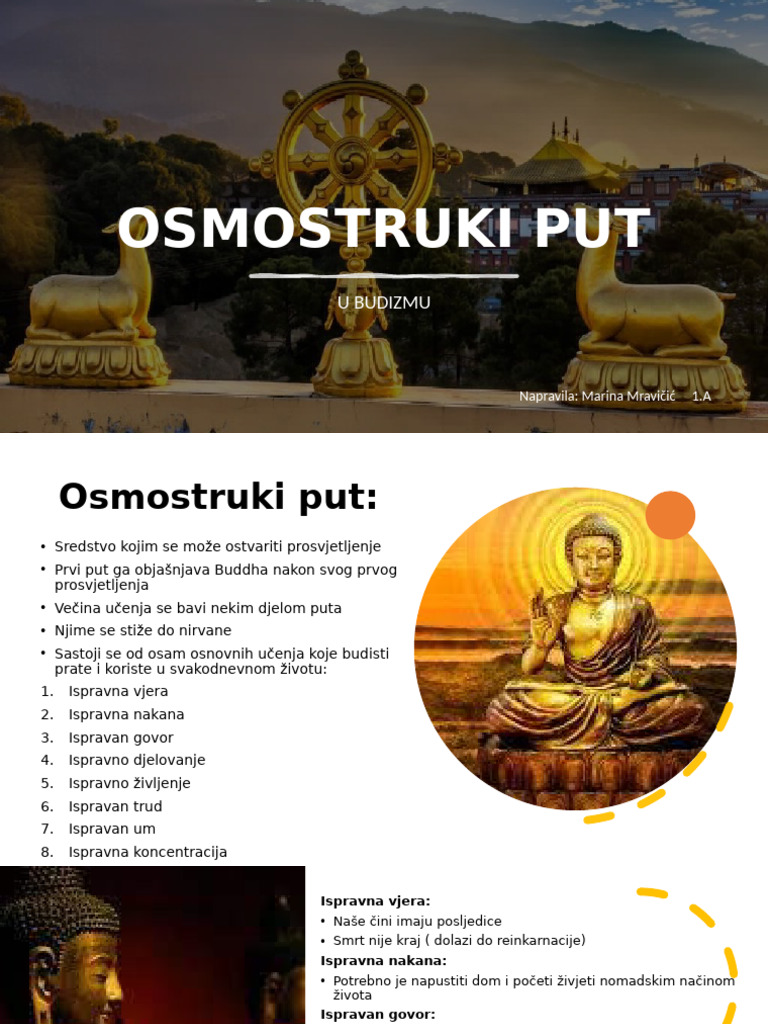 Osmostruki Put U Budizmu | PDF