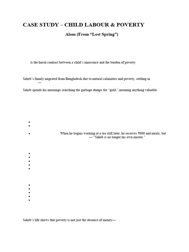 Case Study | PDF | Poverty | Poverty & Homelessness