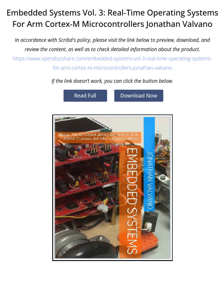 Embedded Systems VOL. 3: Real-Time Operating Systems for ARM Cortex-M ...