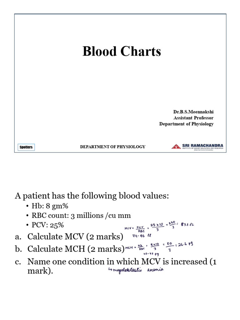 Blood Indices and Cell Identification Guide | PDF | Anemia | Medical ...