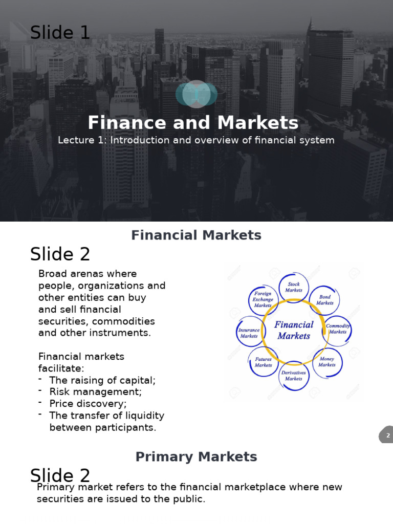 Lecture 1 - Introduction | PDF | Securities (Finance) | Derivative ...