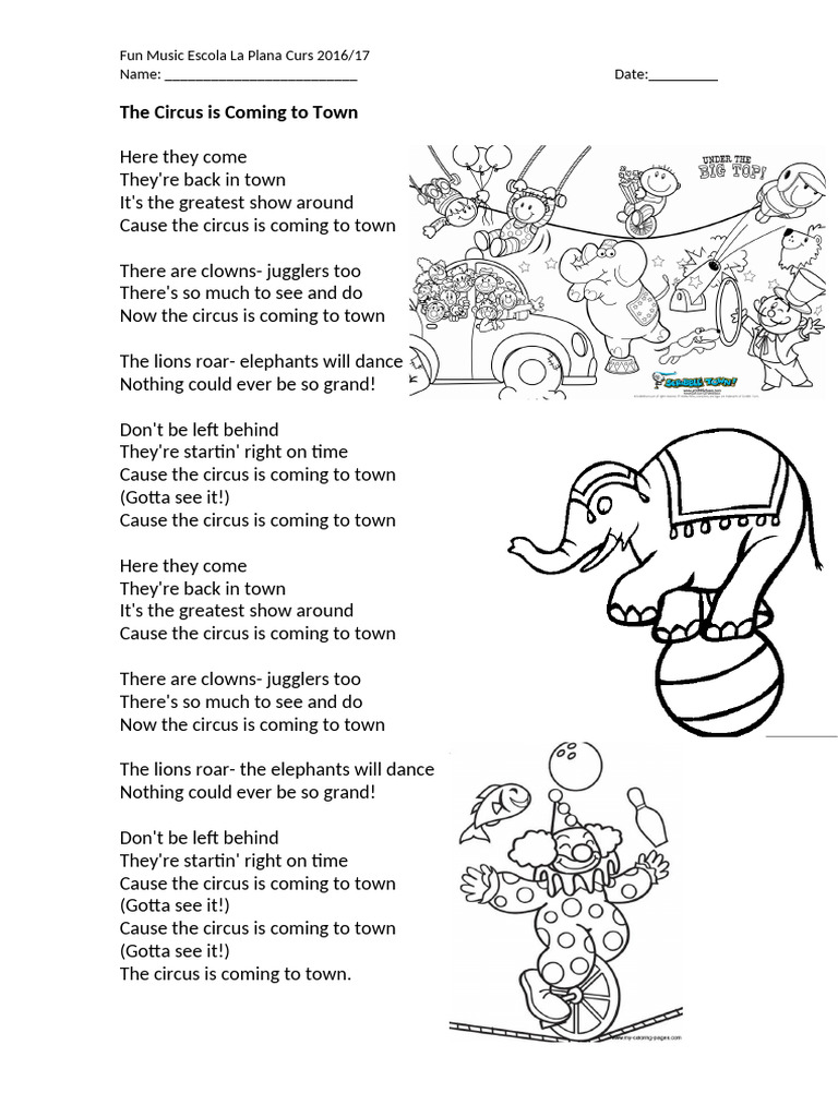 30. Circus is Coming to Town | PDF