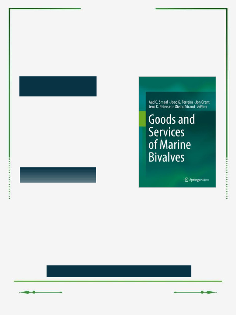 Goods and Services of Marine Bivalves Aad C. Smaal eBook reprint ...