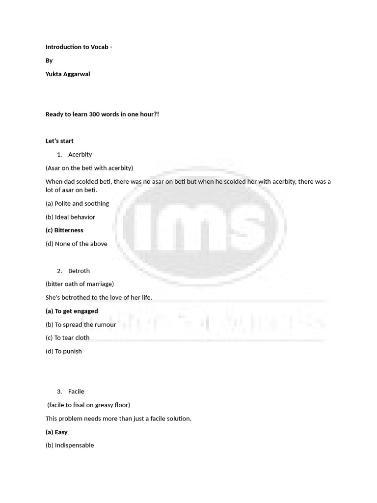 Mnemonic Aids and Root Words | PDF | Marriage | God