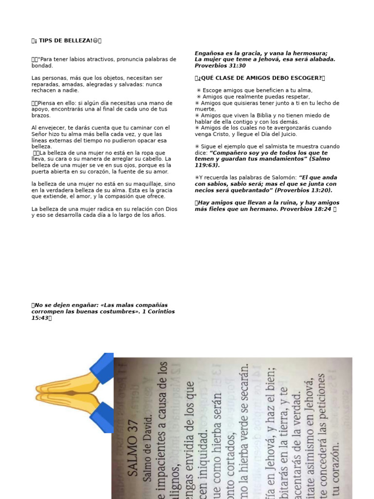 Consejos y Versiculos | PDF