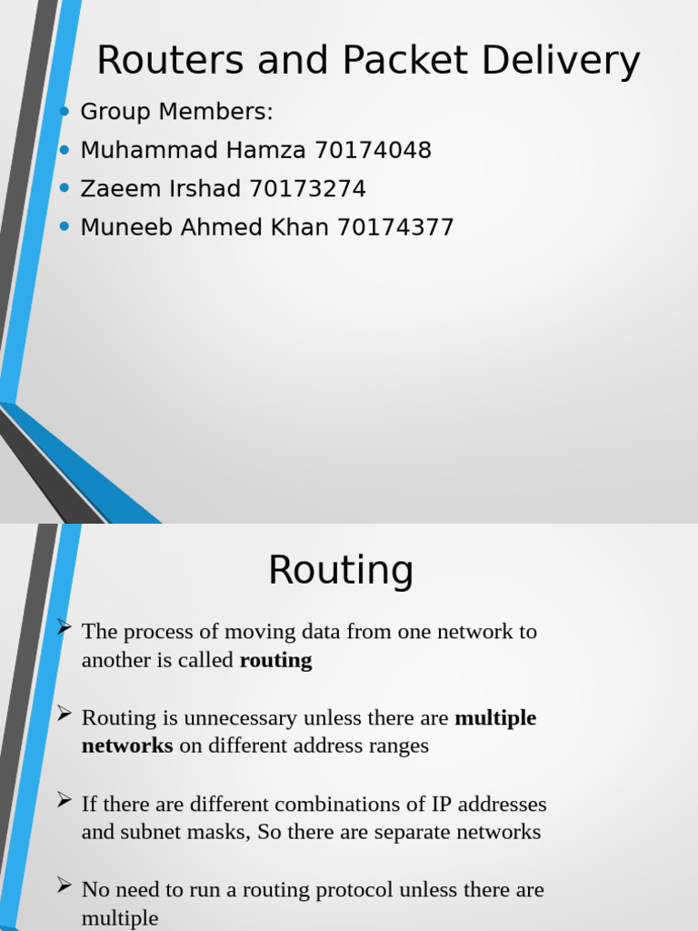 Understanding Routers and Packet Delivery | PDF