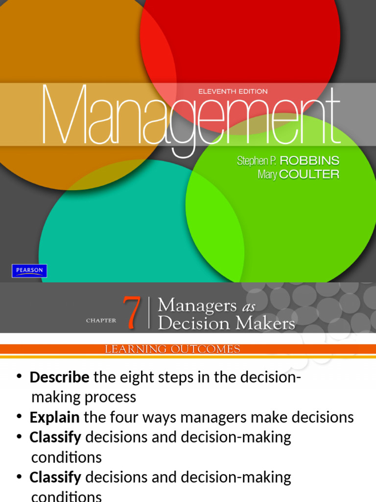 Chapter 7 Decision Making (1) | PDF | Decision Making | Thought