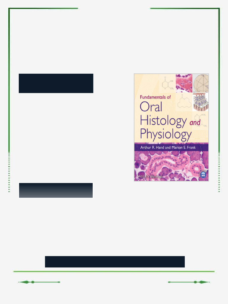 Fundamentals of Oral Histology and Physiology 1st Edition by Arthur ...