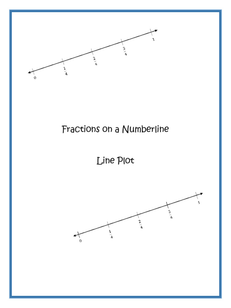 Fractions Line Plot Activities | PDF