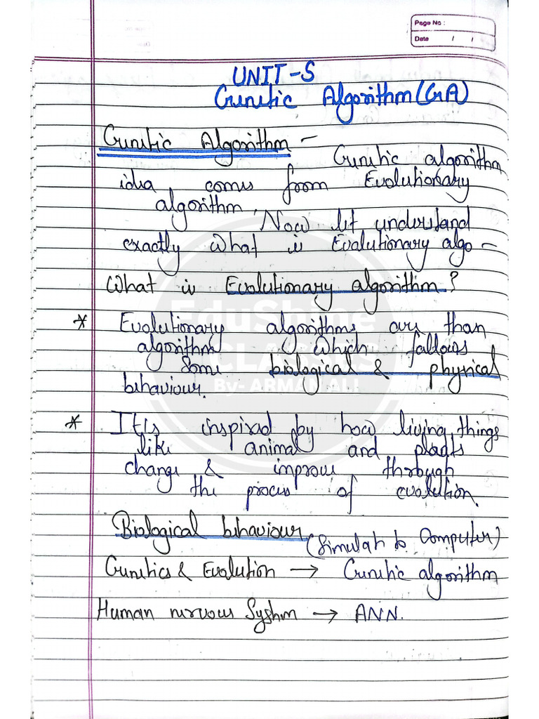 Soft Computing Unit 5 One shot by RRSIMT (1) | PDF