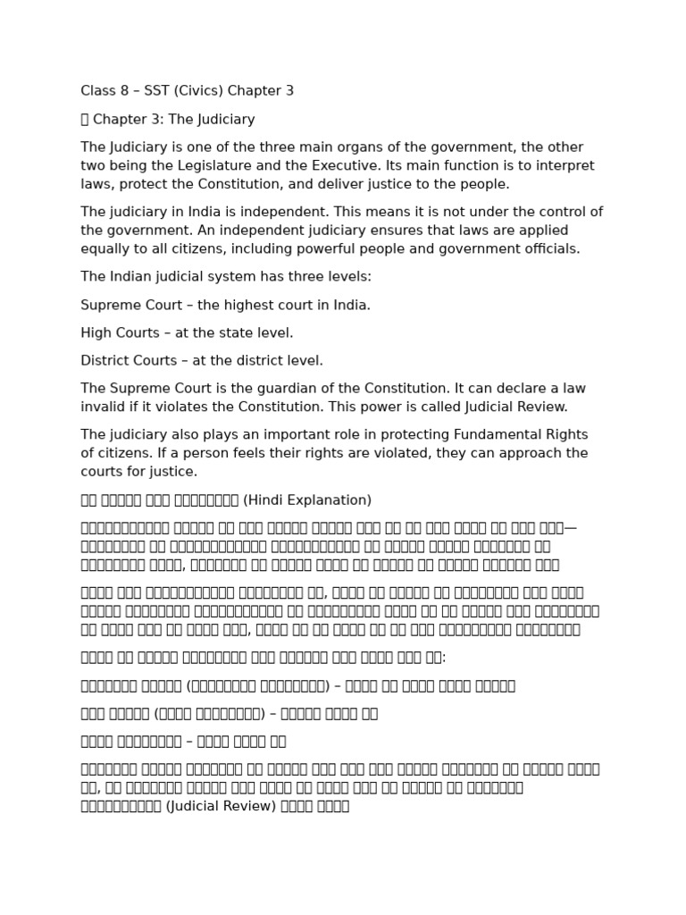 Chapter 3 of Civics | PDF