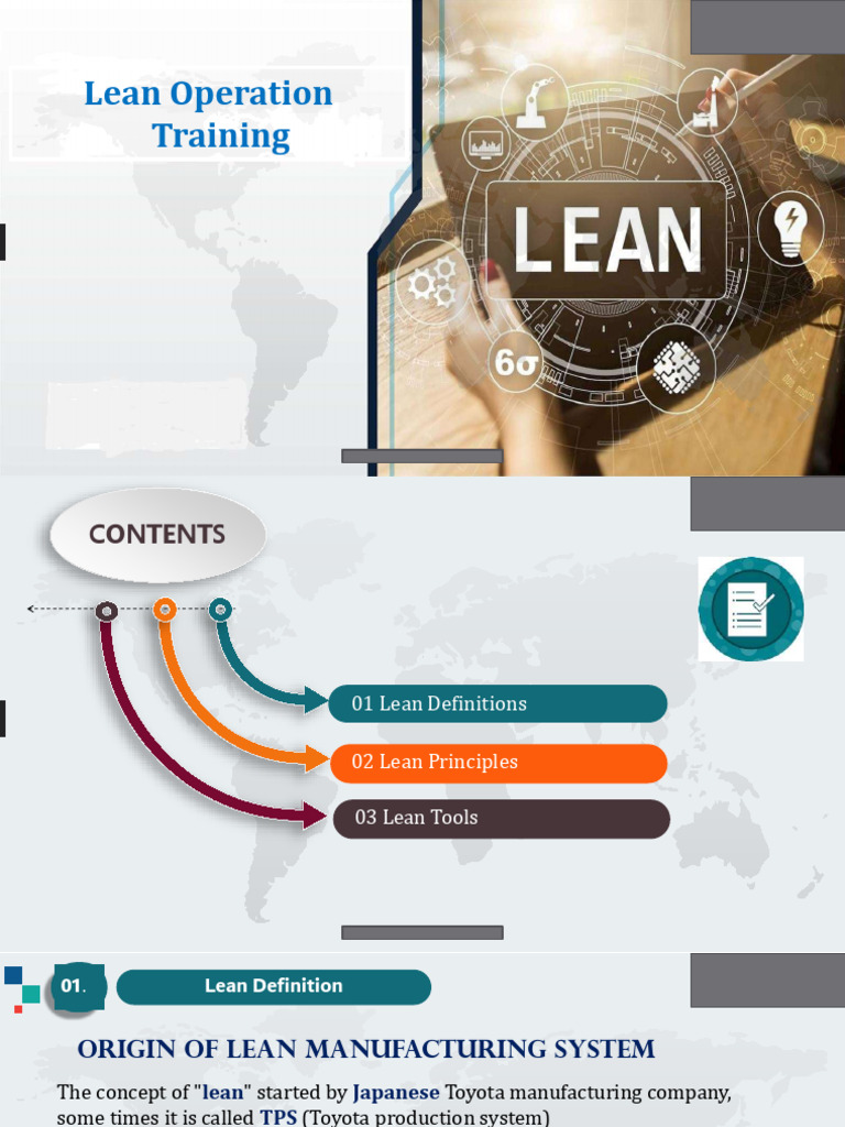 Lean Operation Training Overview | PDF | Lean Manufacturing | Business ...