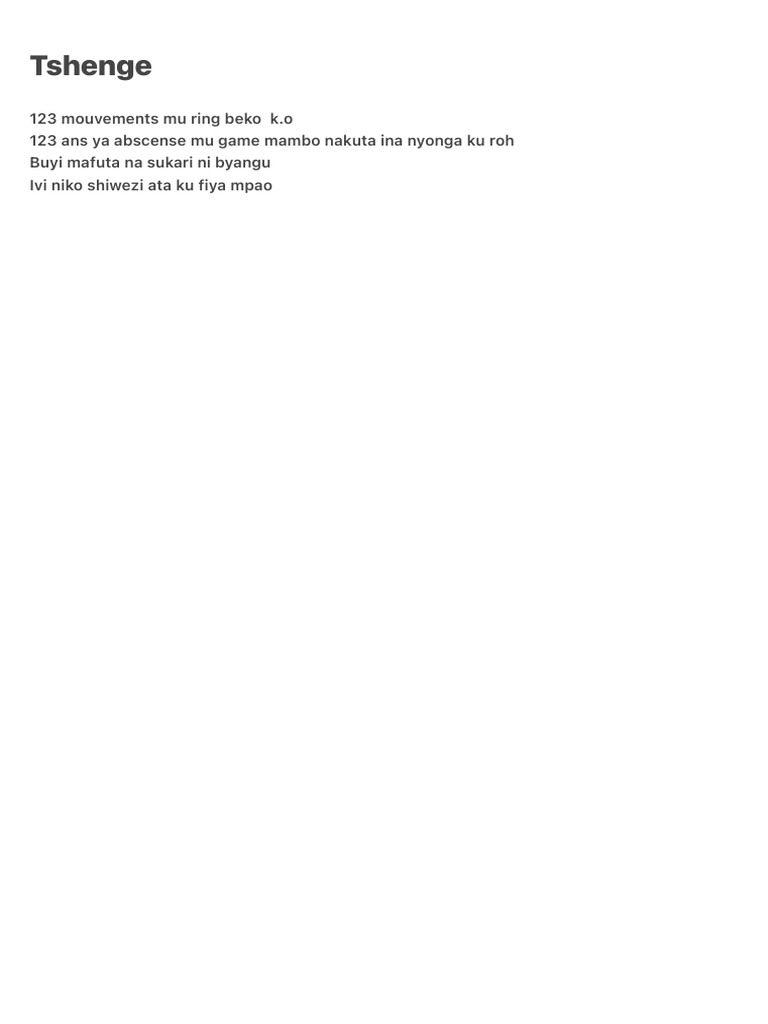 T Shenge | PDF