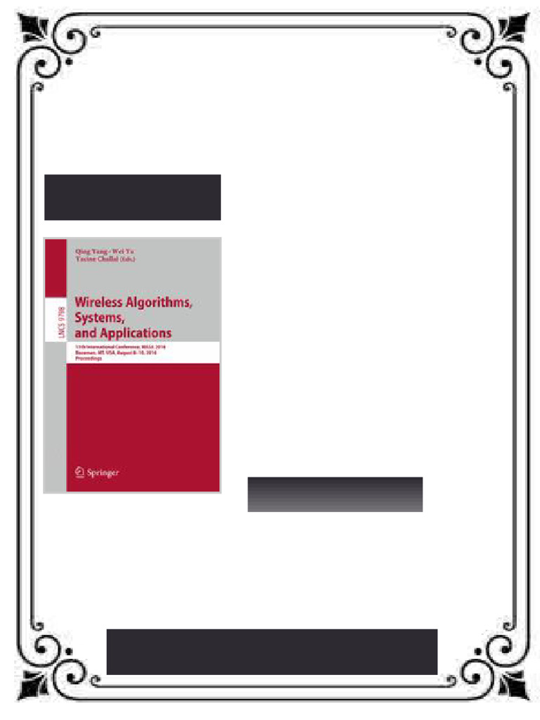 Wireless Algorithms Systems and Applications 11th International ...