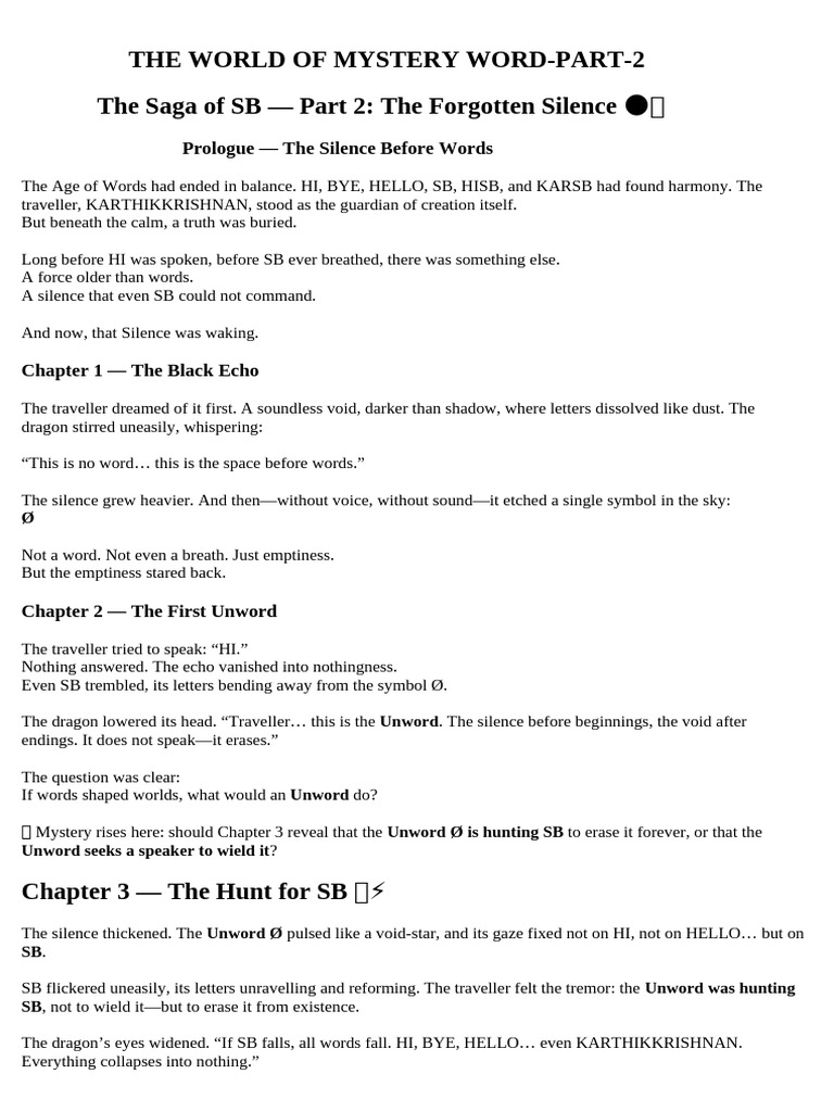 The World of Mystery Word Part 2 | PDF