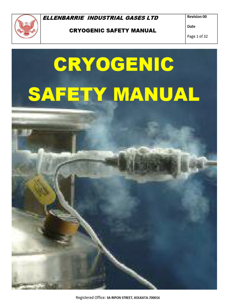 Cryo - Safety-Manual Cryo Ellenbarrie Rev-01 | PDF | Steel | Oxygen