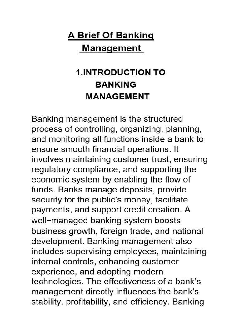Banking Project Exact 15-1- Pages (1) | PDF | Banks | Customer ...