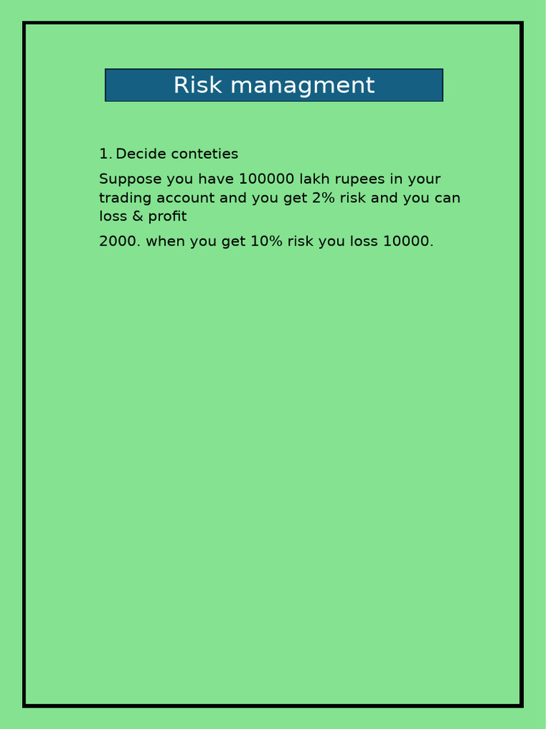 Risk Ma | PDF