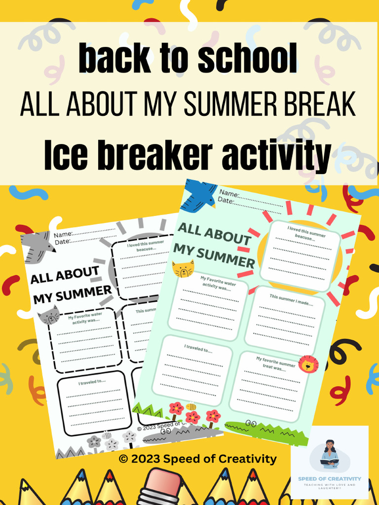 AllAboutMySummerABACKTOSCHOOLIceBreakerActivity-1 | PDF