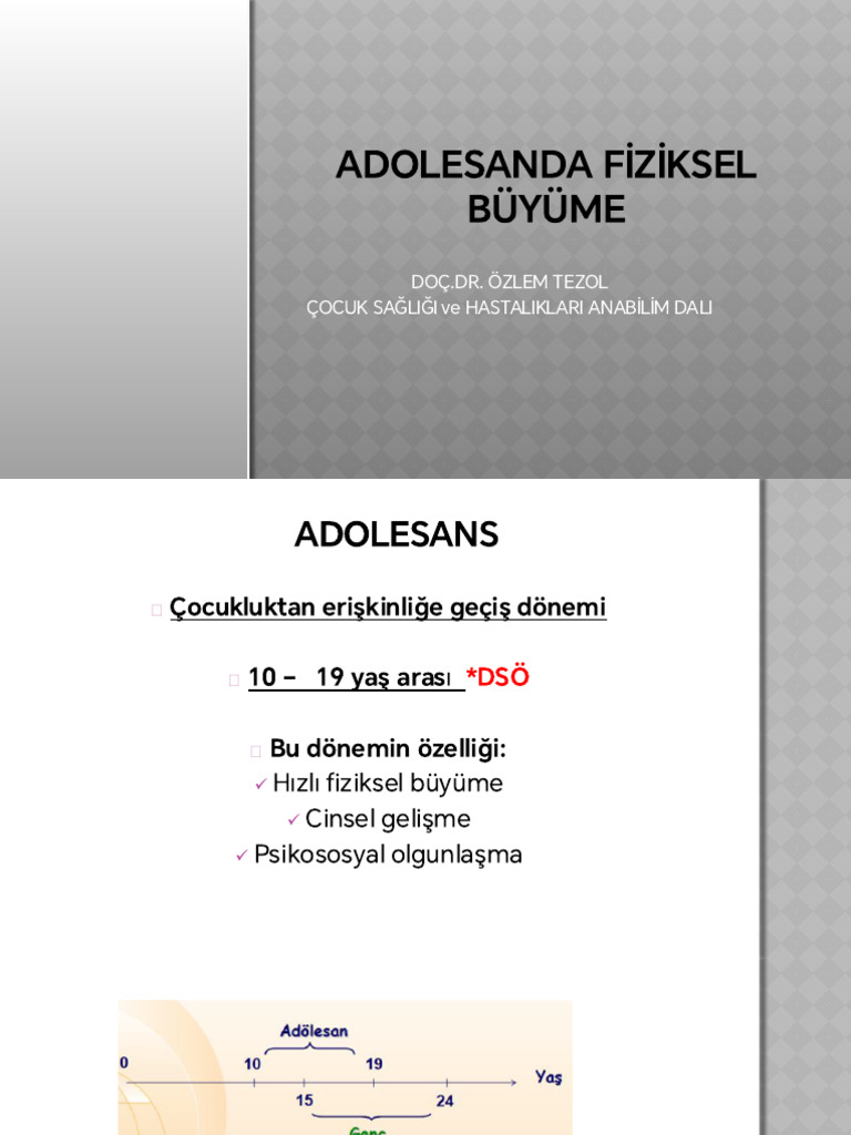 Adolesanda Fiziksel Buyume 2025 | PDF
