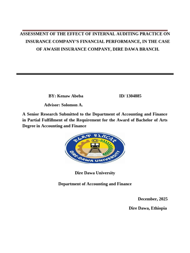 Internal Auditing Impact on Insurance Performance | PDF | Internal ...