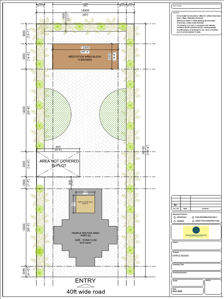 Temple Design Structural Dimensions Guide | PDF