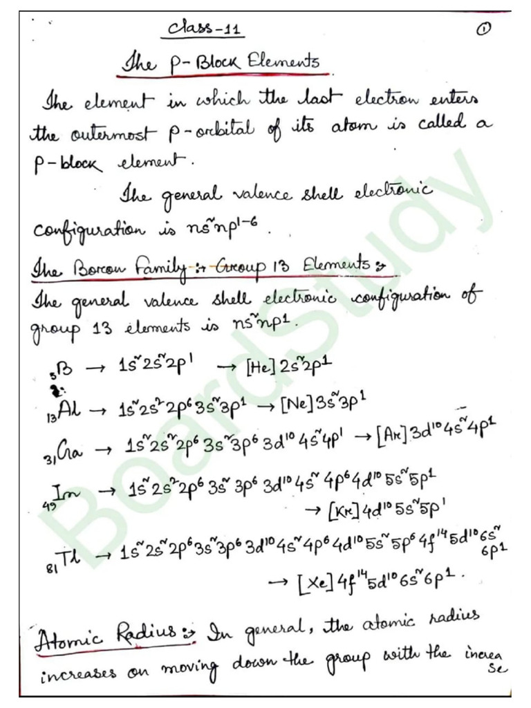 P Block | PDF