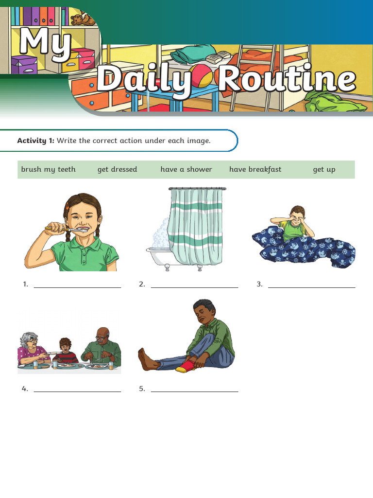 My Daily Routine Activities Guide | PDF