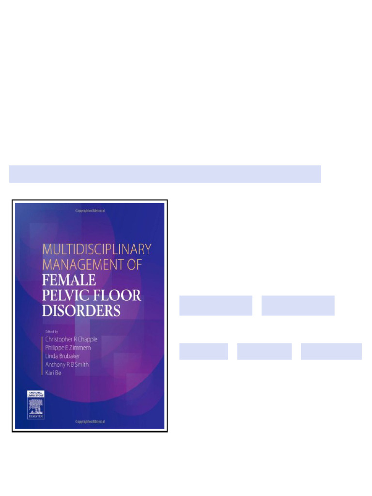 (Ebook) Multidisciplinary Management of Female Pelvic Floor Disorders ...
