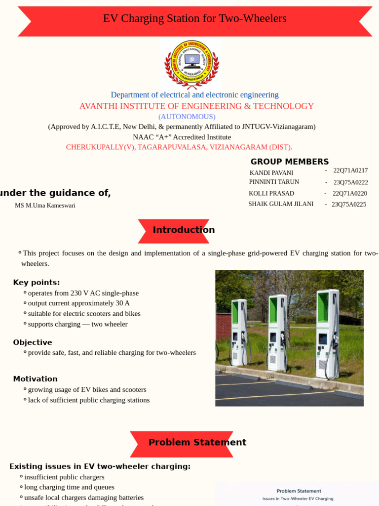 Two-Wheeler EV Charging Station Design | PDF | Battery Charger | Power ...