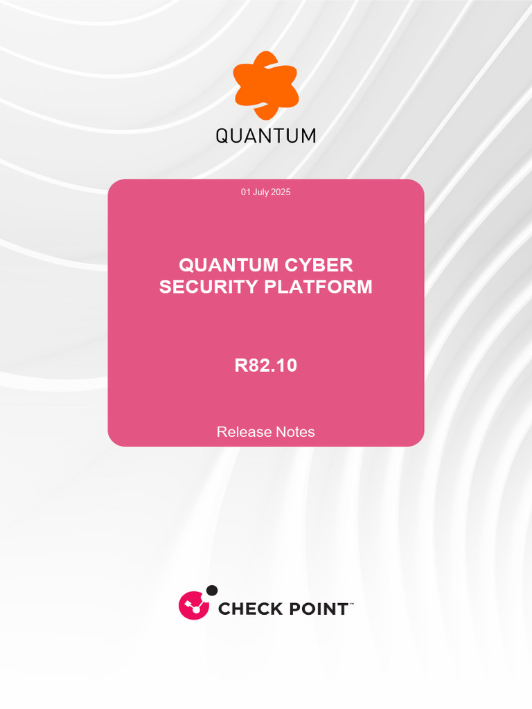 Check Point Quantum R82.10 Release Notes | PDF | Transport Layer ...