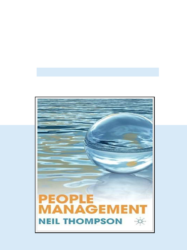 (eBook PDF) People Management 2013 th Edition by Neil Thompson digital ...