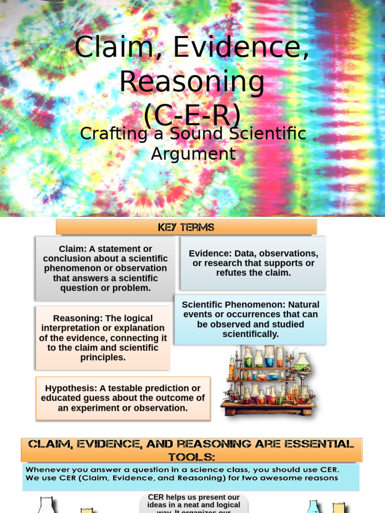 Claim-Evidence-Reasoning Framework Guide | PDF | Evidence | Argument