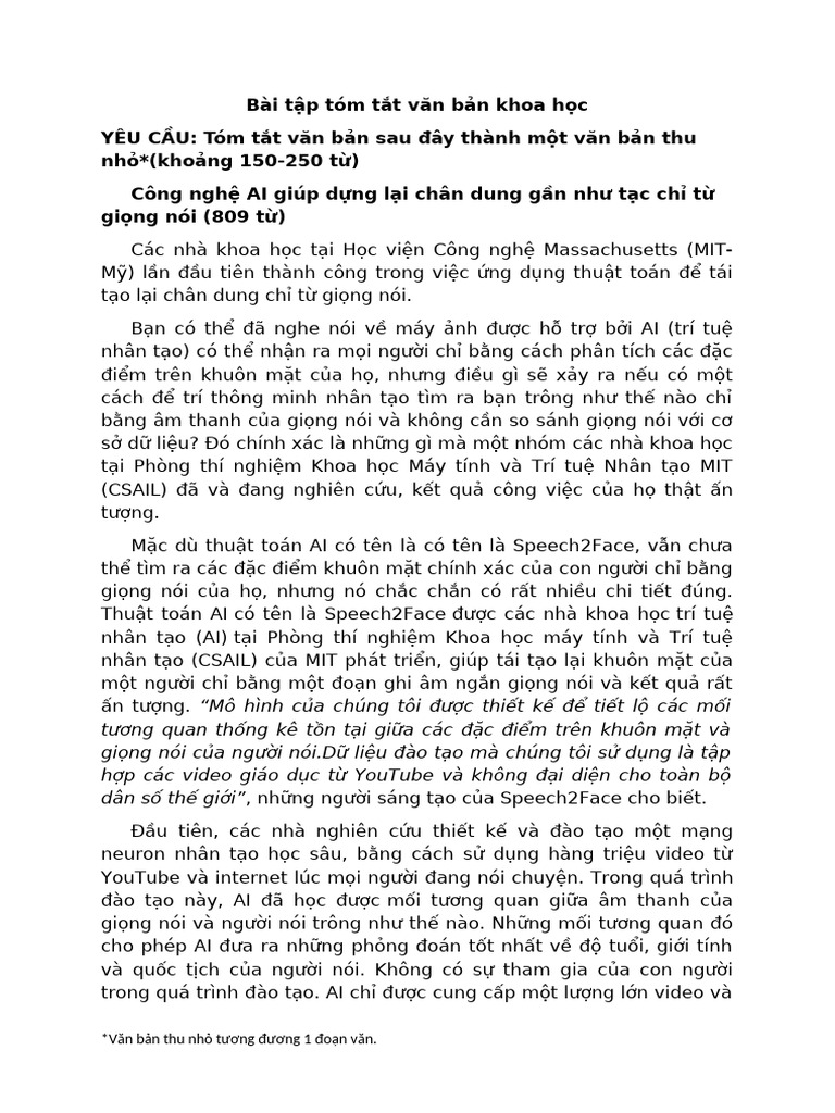 3. Thuc Hanh Tom Tat Vbkh | PDF