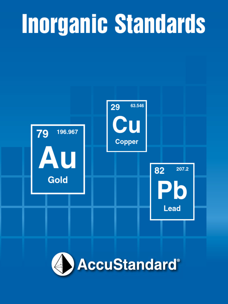 Inorganic Standards and Custom Formulations | PDF | Calibration | Materials