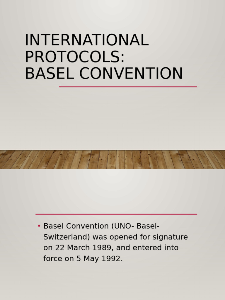 Lecture 10-Basel Convention | PDF | Waste | Environmental Issues