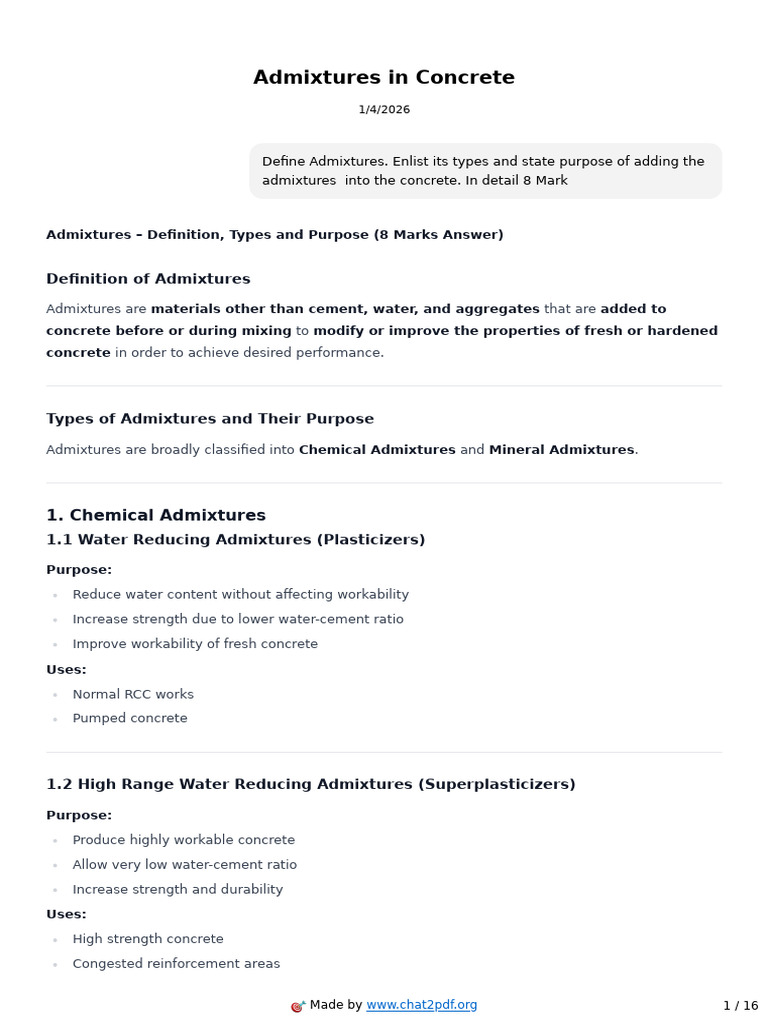 CTE 3 | PDF | Concrete | Cement