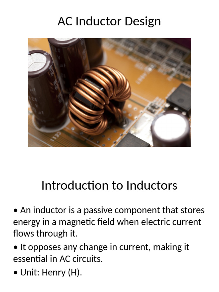 AC Inductor Design Guide | PDF