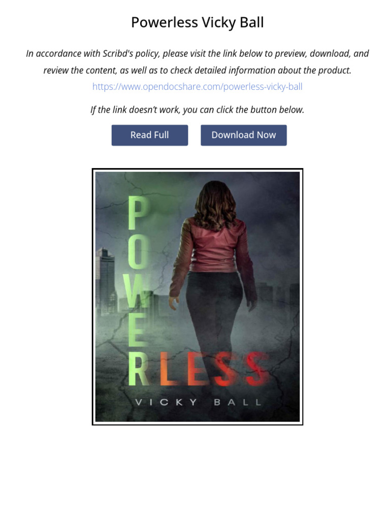 Powerless Vicky Ball | PDF | Books